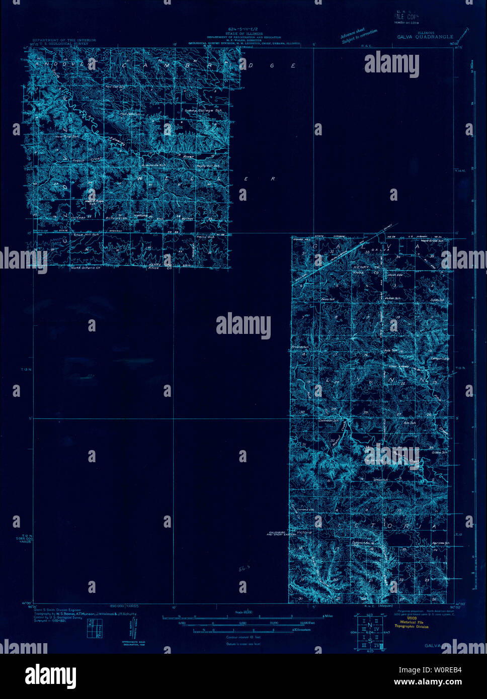 Map of galva hi-res stock photography and images - Alamy