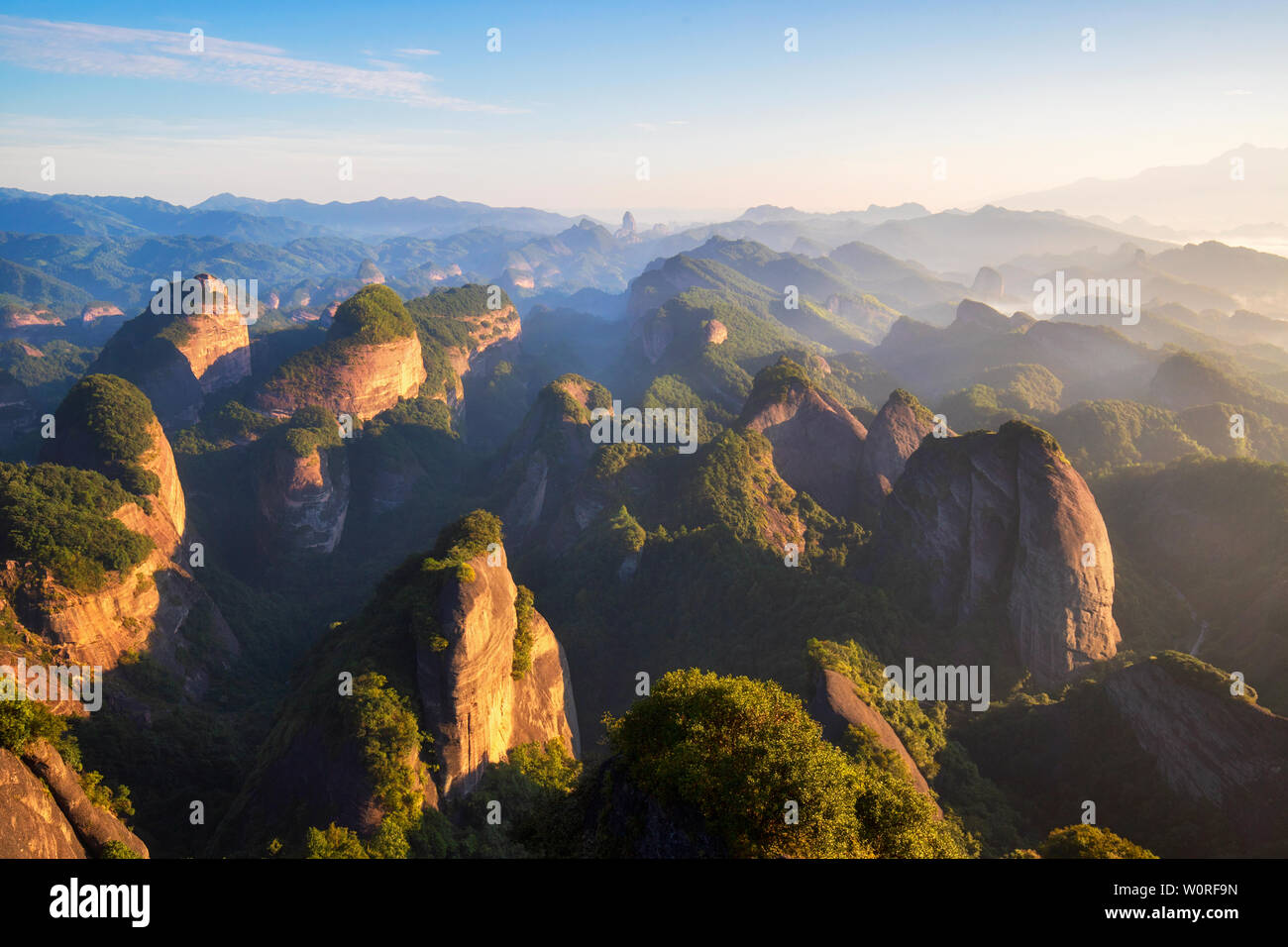 The World Natural Heritage and National Geopark is located in Xinning ...