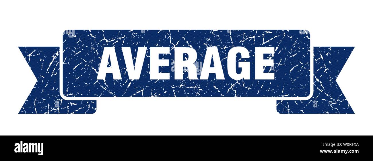 average grunge ribbon. average sign. average banner Stock Vector Image ...
