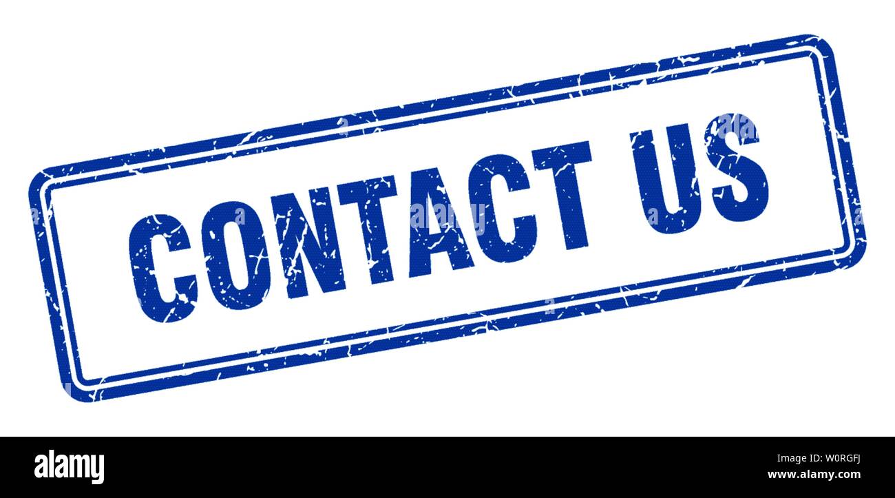 Contact us stamp square hi-res stock photography and images - Alamy