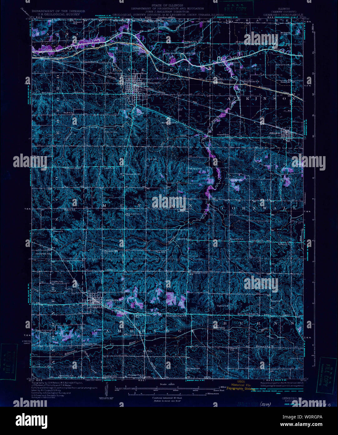 Geneseo map hi-res stock photography and images - Alamy