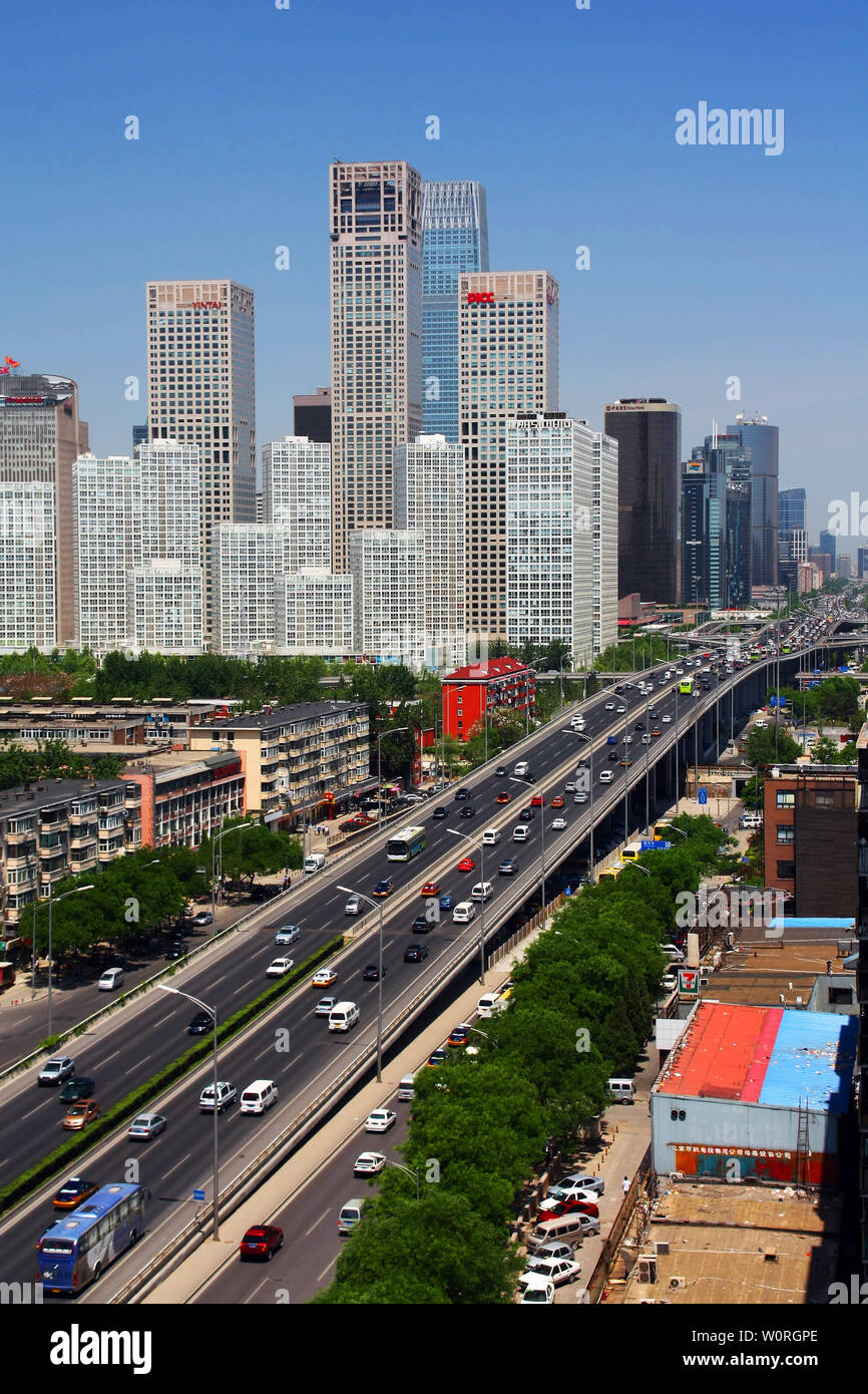 Beijing International Trade City Scenery Stock Photo - Alamy