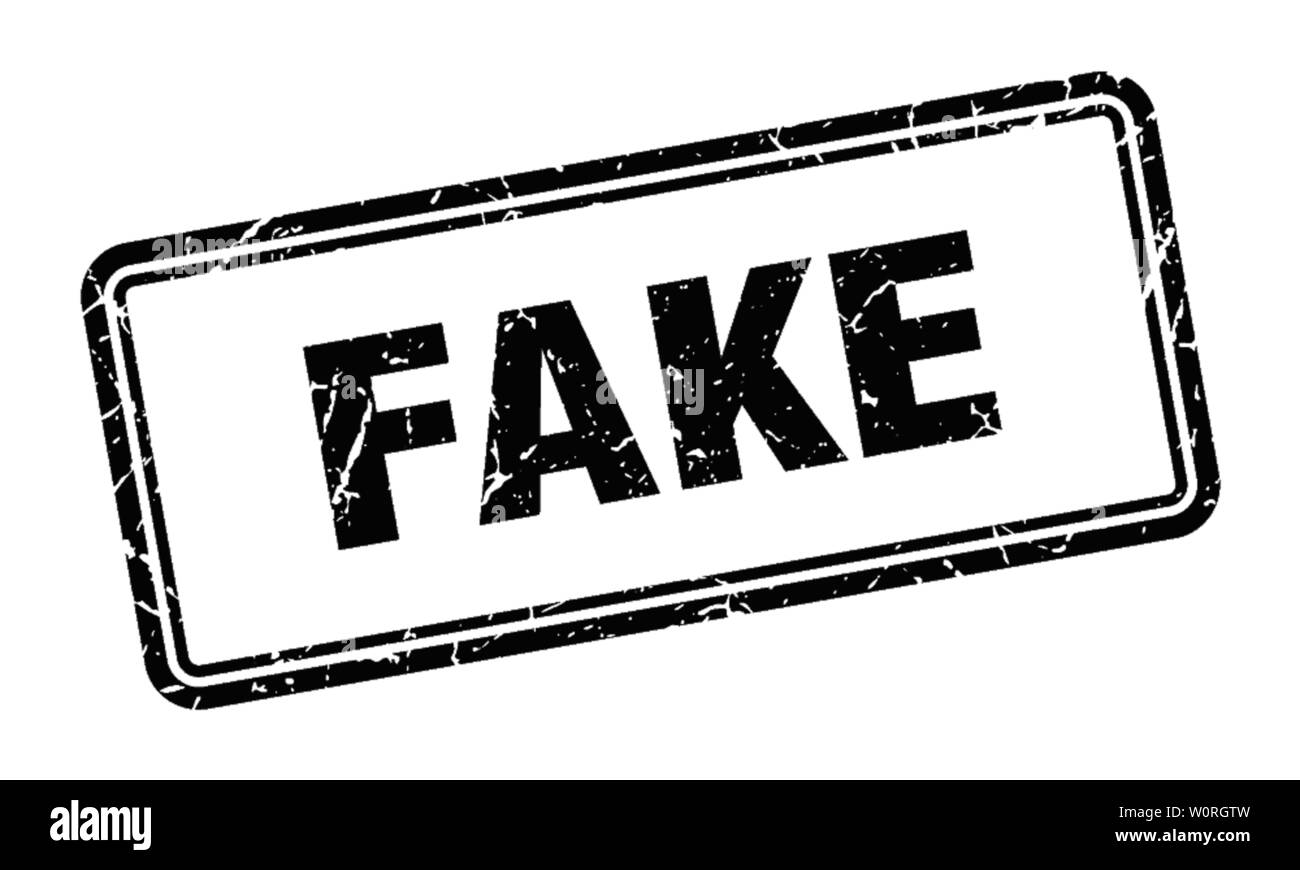 fake stamp. fake square grunge sign. fake Stock Vector Image & Art - Alamy