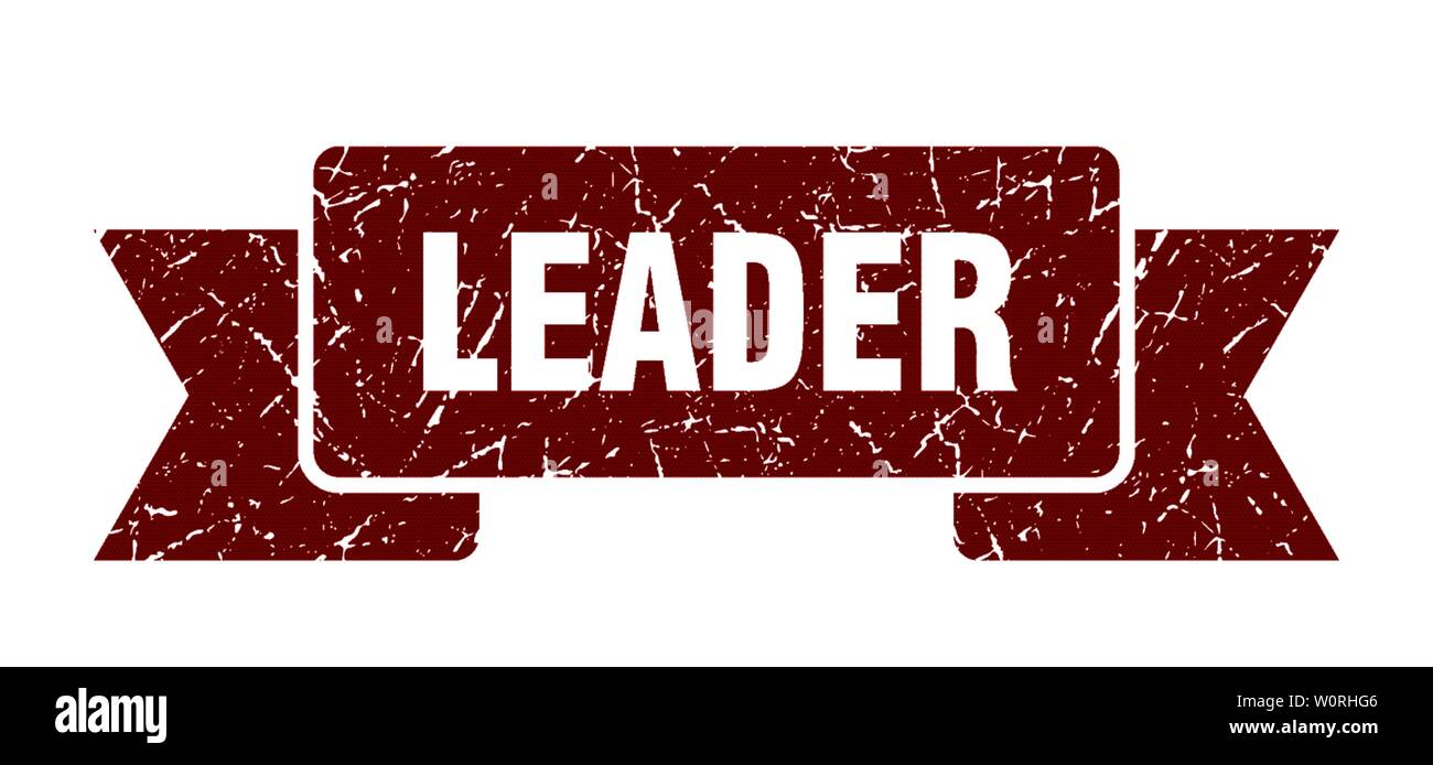 leader grunge ribbon. leader sign. leader banner Stock Vector Image ...