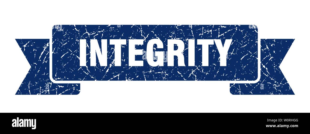 integrity grunge ribbon. integrity sign. integrity banner Stock Vector ...