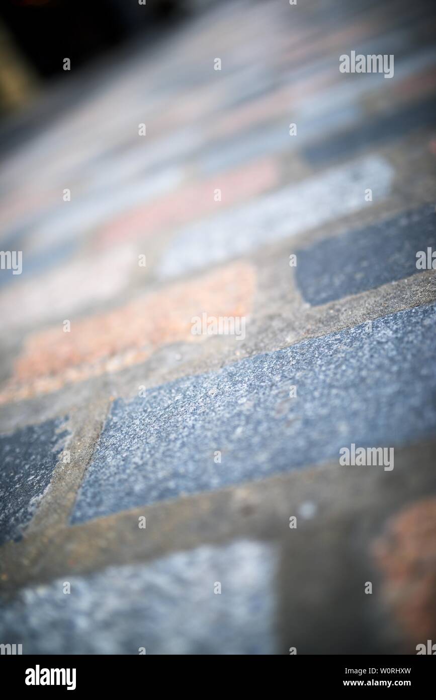 Floor of a street with stone tiles in London, England Stock Photo - Alamy