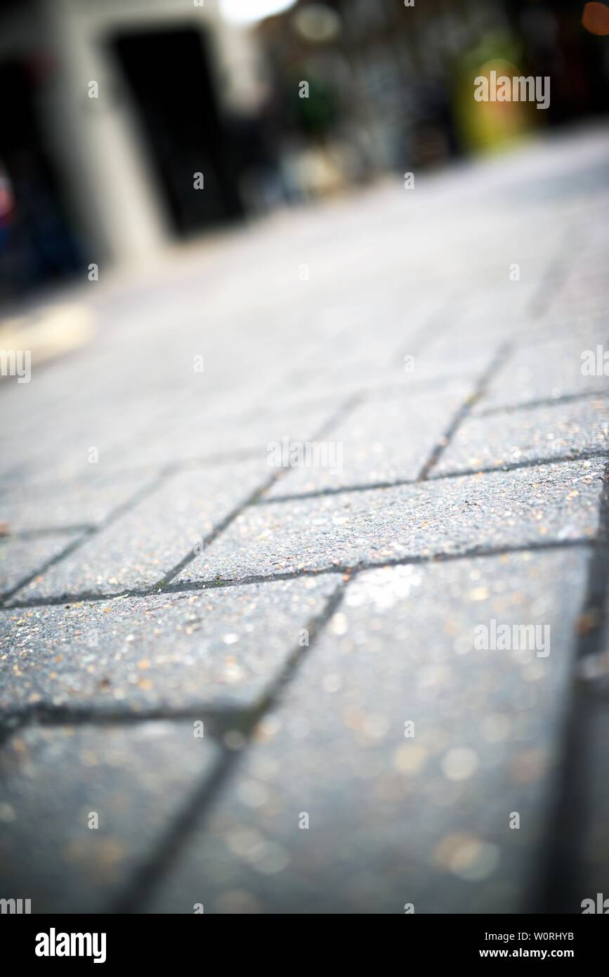 Floor of a street with stone tiles in London, England Stock Photo - Alamy
