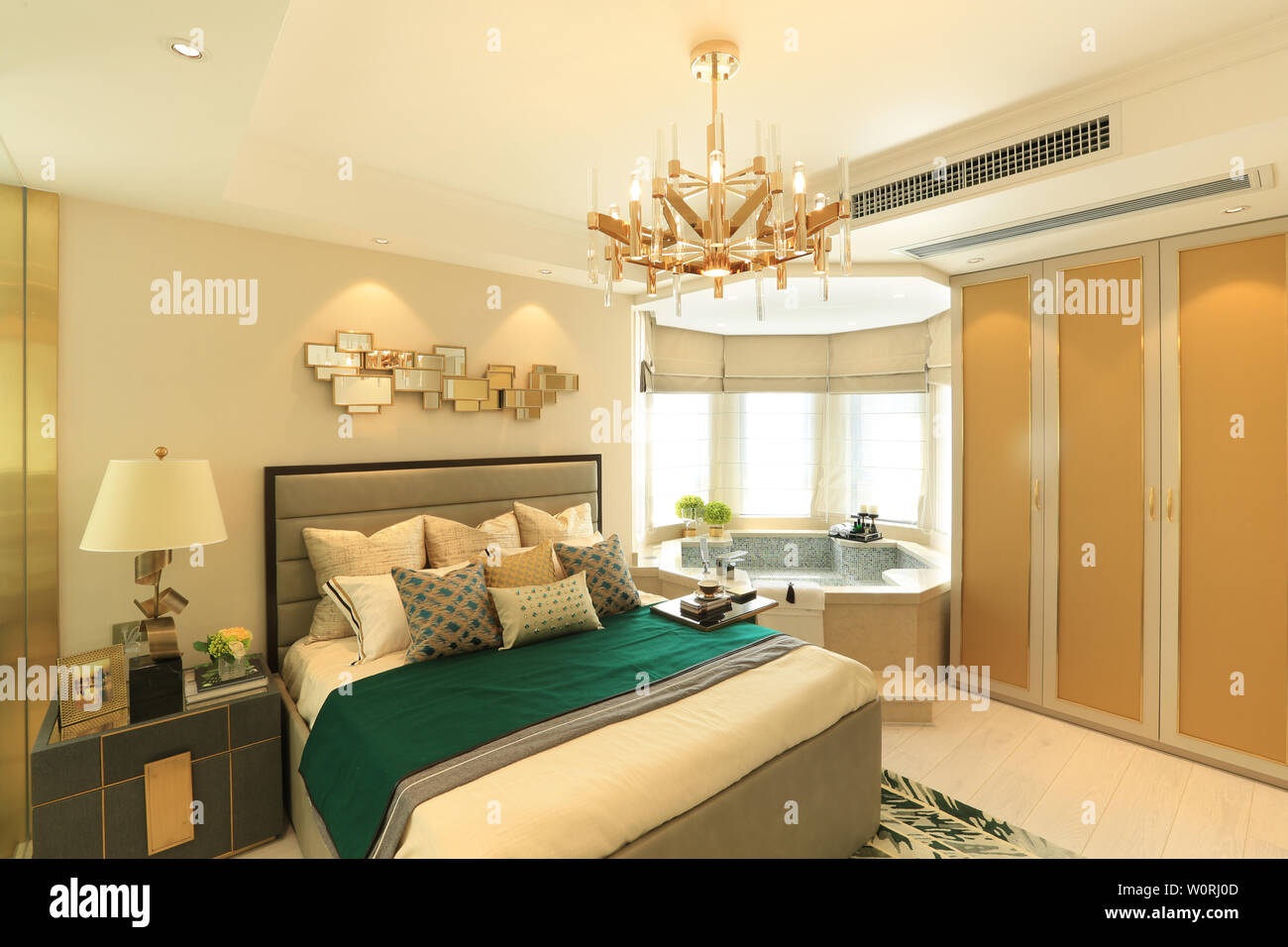 High-end residential model room Stock Photo - Alamy