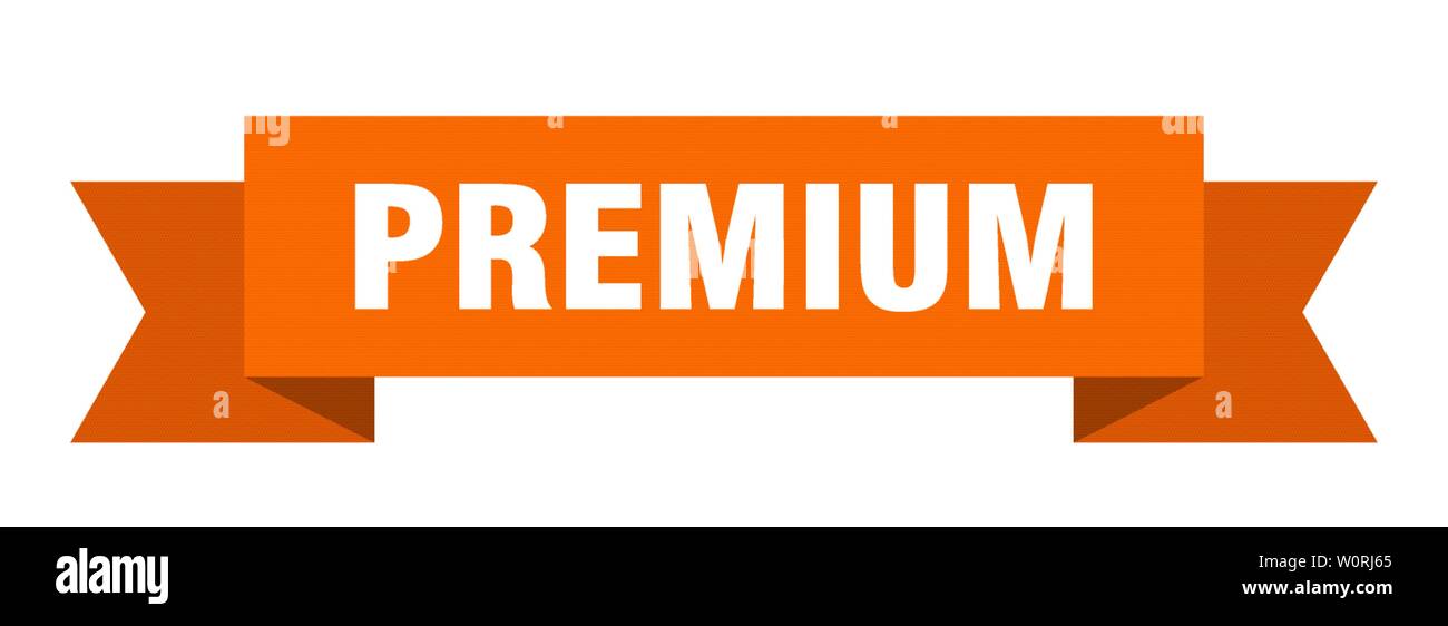 premium ribbon. premium isolated sign. premium banner Stock Vector ...
