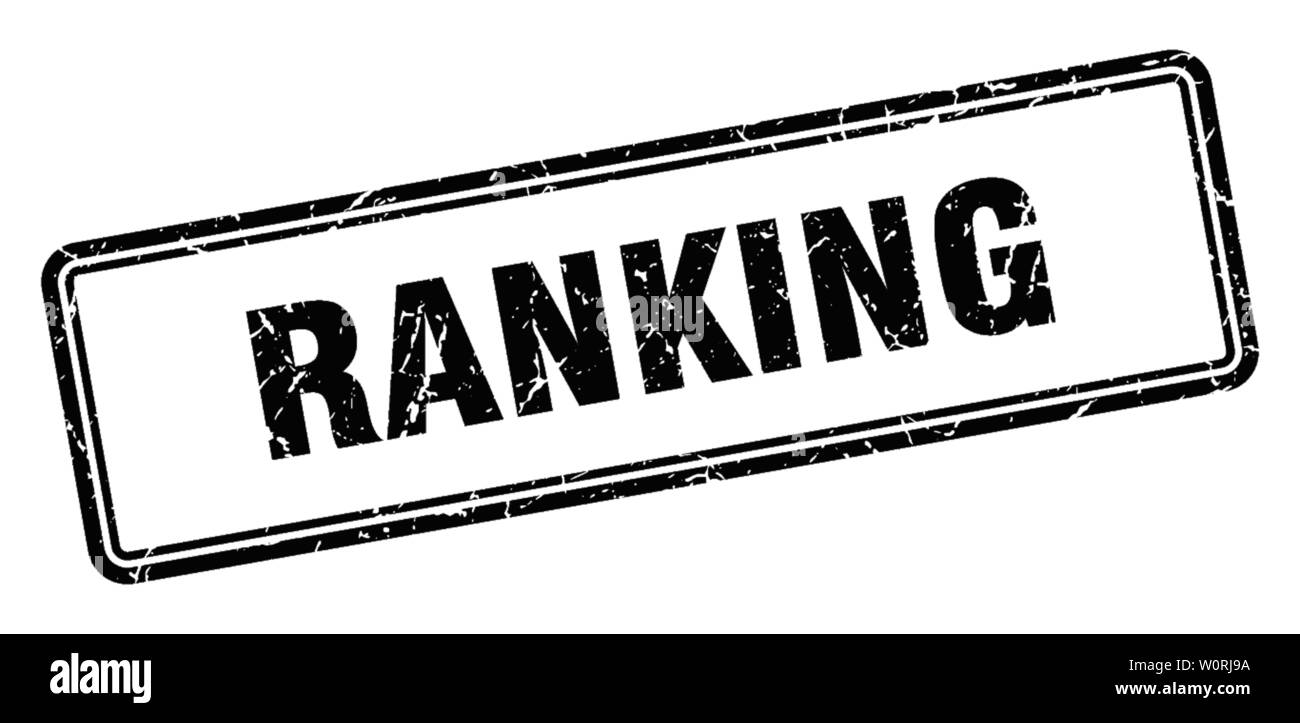ranking stamp. ranking square grunge sign. ranking Stock Vector Image ...