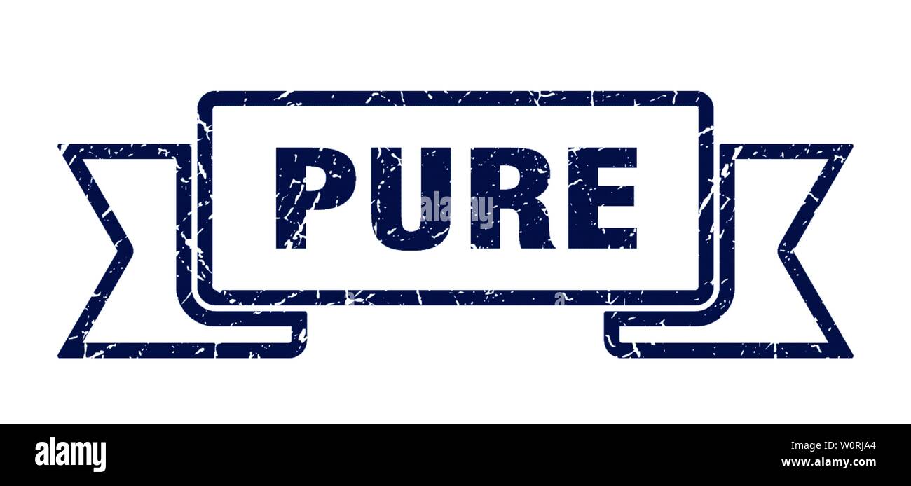 pure grunge ribbon. pure sign. pure banner Stock Vector Image & Art - Alamy