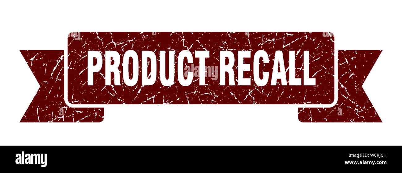 product recall grunge ribbon. product recall sign. product recall ...
