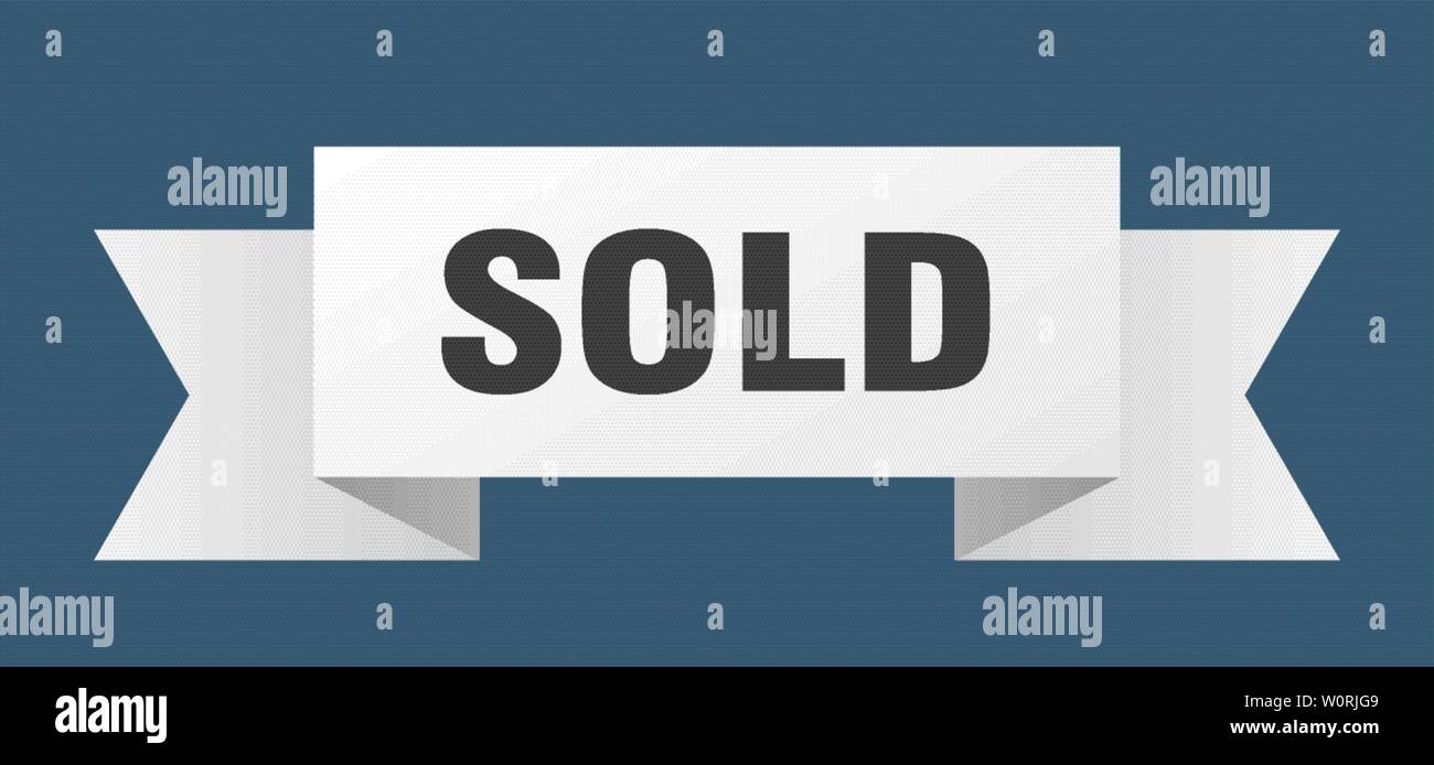 sold ribbon. sold isolated sign. sold banner Stock Vector Image & Art ...