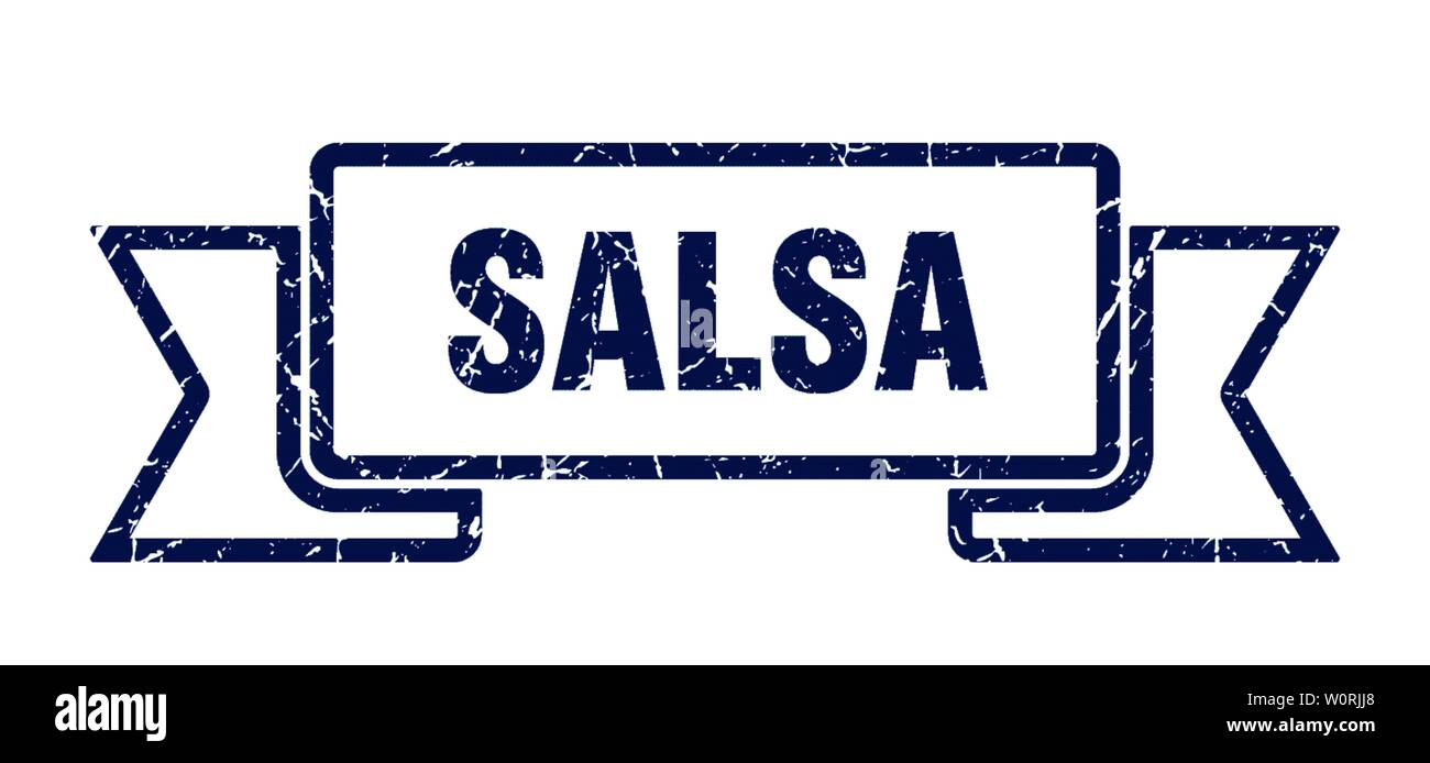 salsa grunge ribbon. salsa sign. salsa banner Stock Vector Image & Art ...