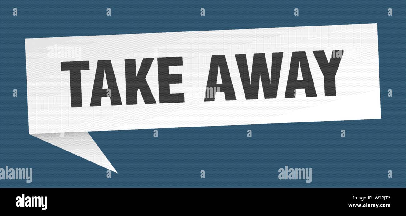 take away speech bubble. take away sign. take away banner Stock Vector ...