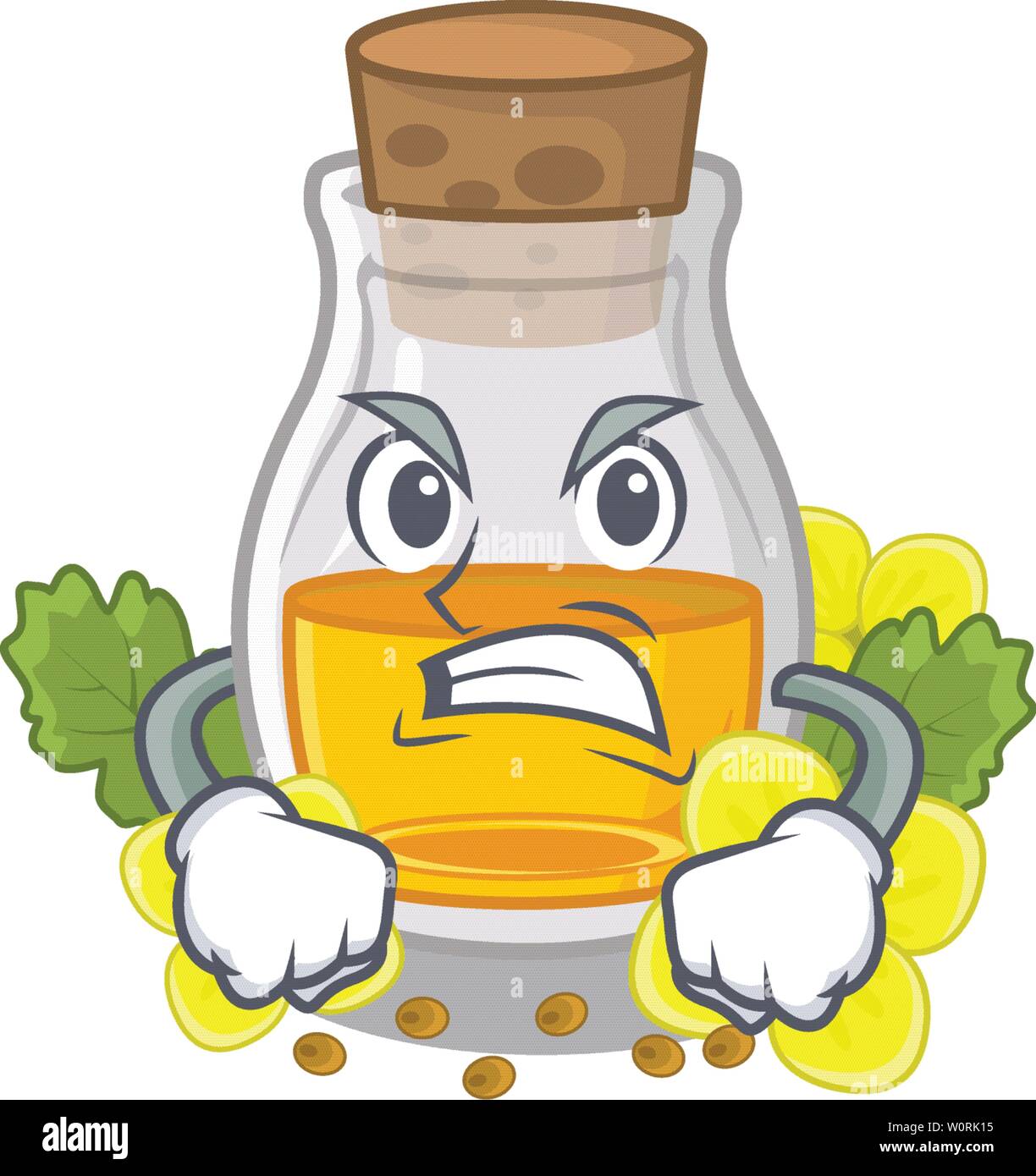 Angry mustard oil wrapped in mascot box Stock Vector Image & Art - Alamy