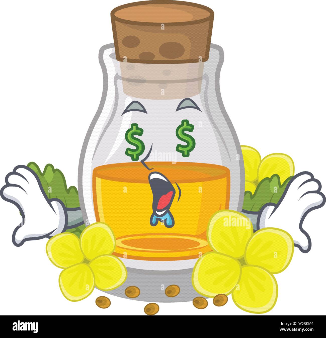 Money eye mustard oil in the cartoon shape Stock Vector Image & Art - Alamy