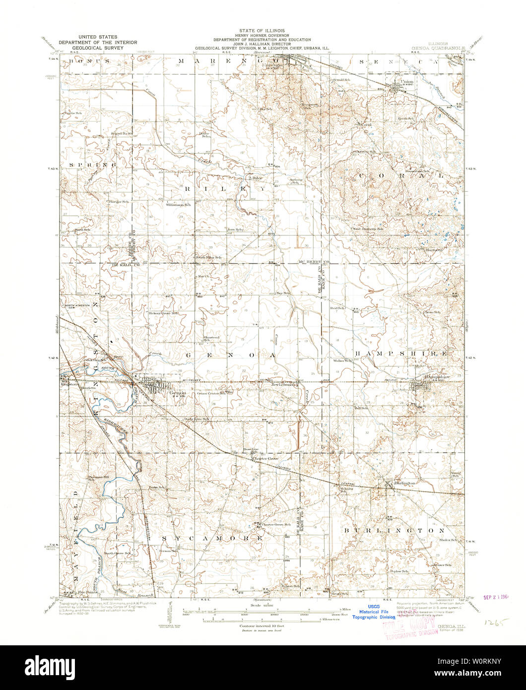 Genoa map Cut Out Stock Images & Pictures - Alamy