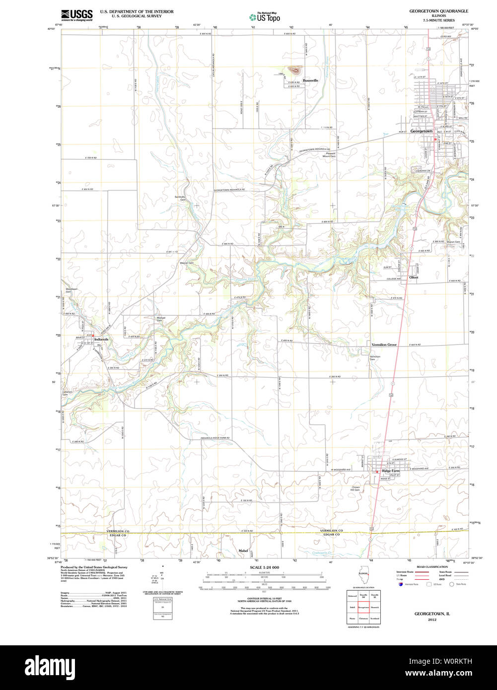 Historical georgetown map hi-res stock photography and images - Alamy