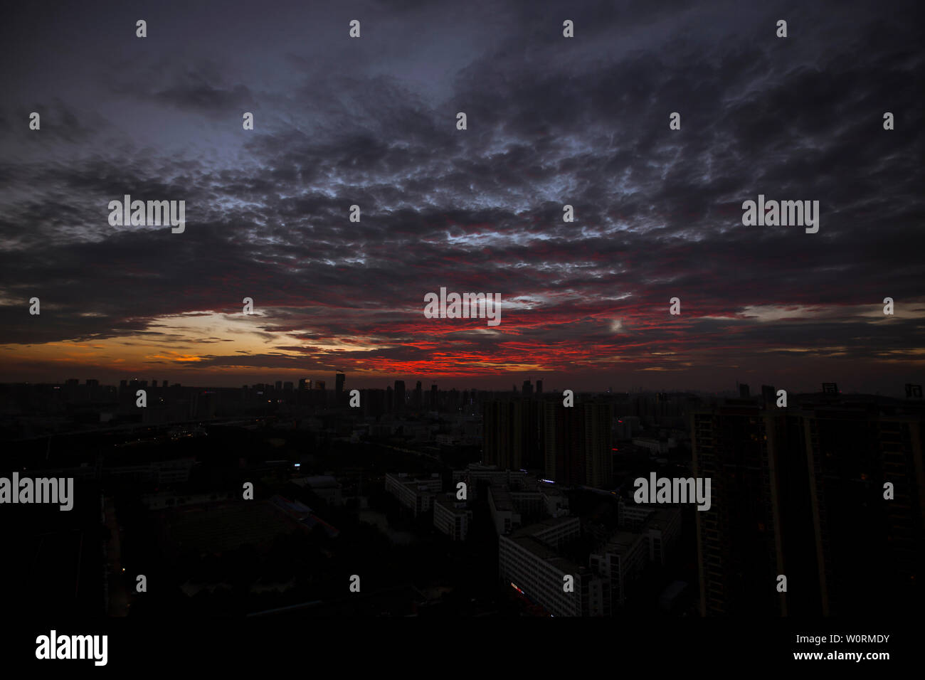 Scenic night view city Stock Photo - Alamy