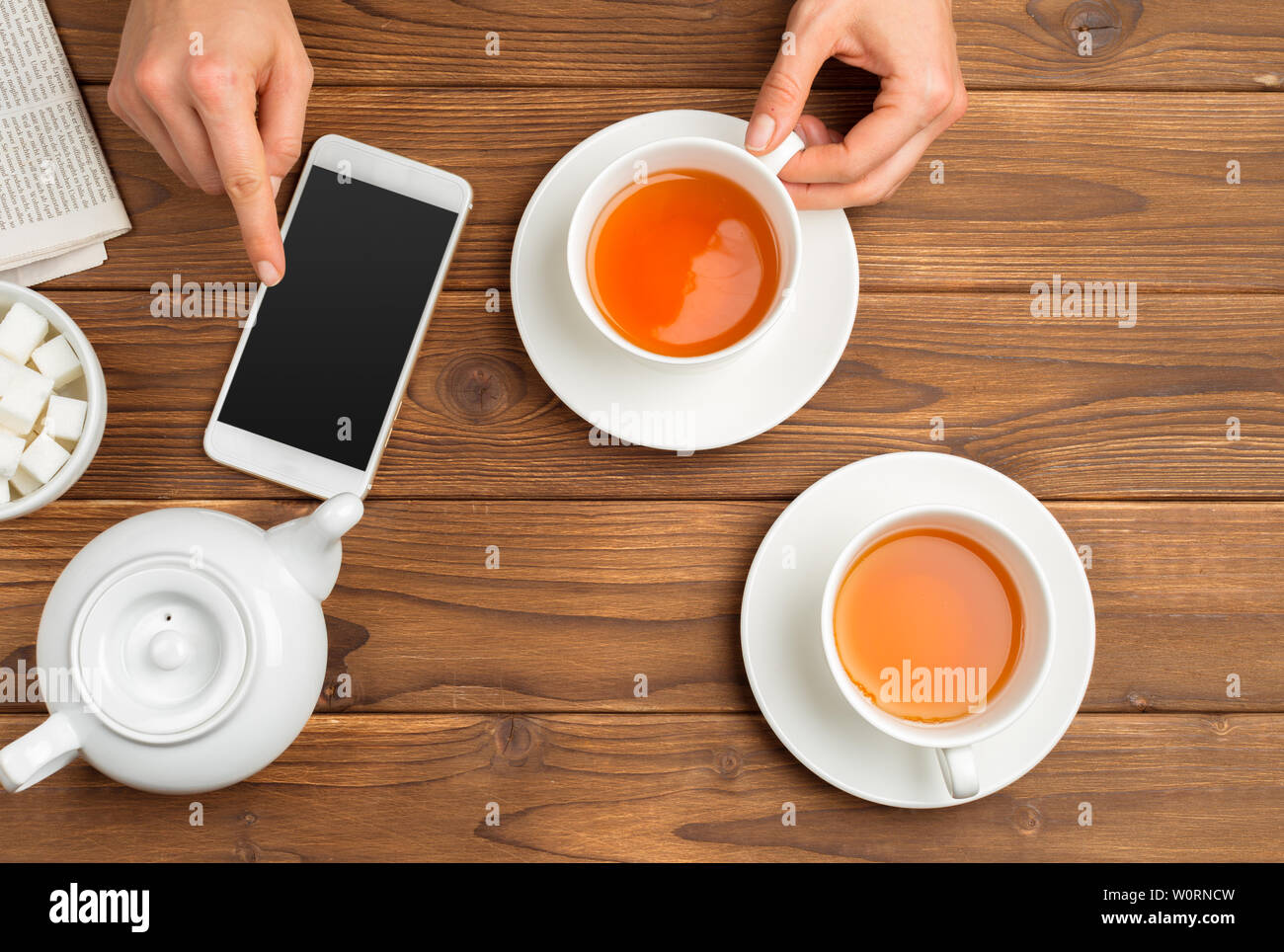 Cup of morning tea Stock Photo - Alamy