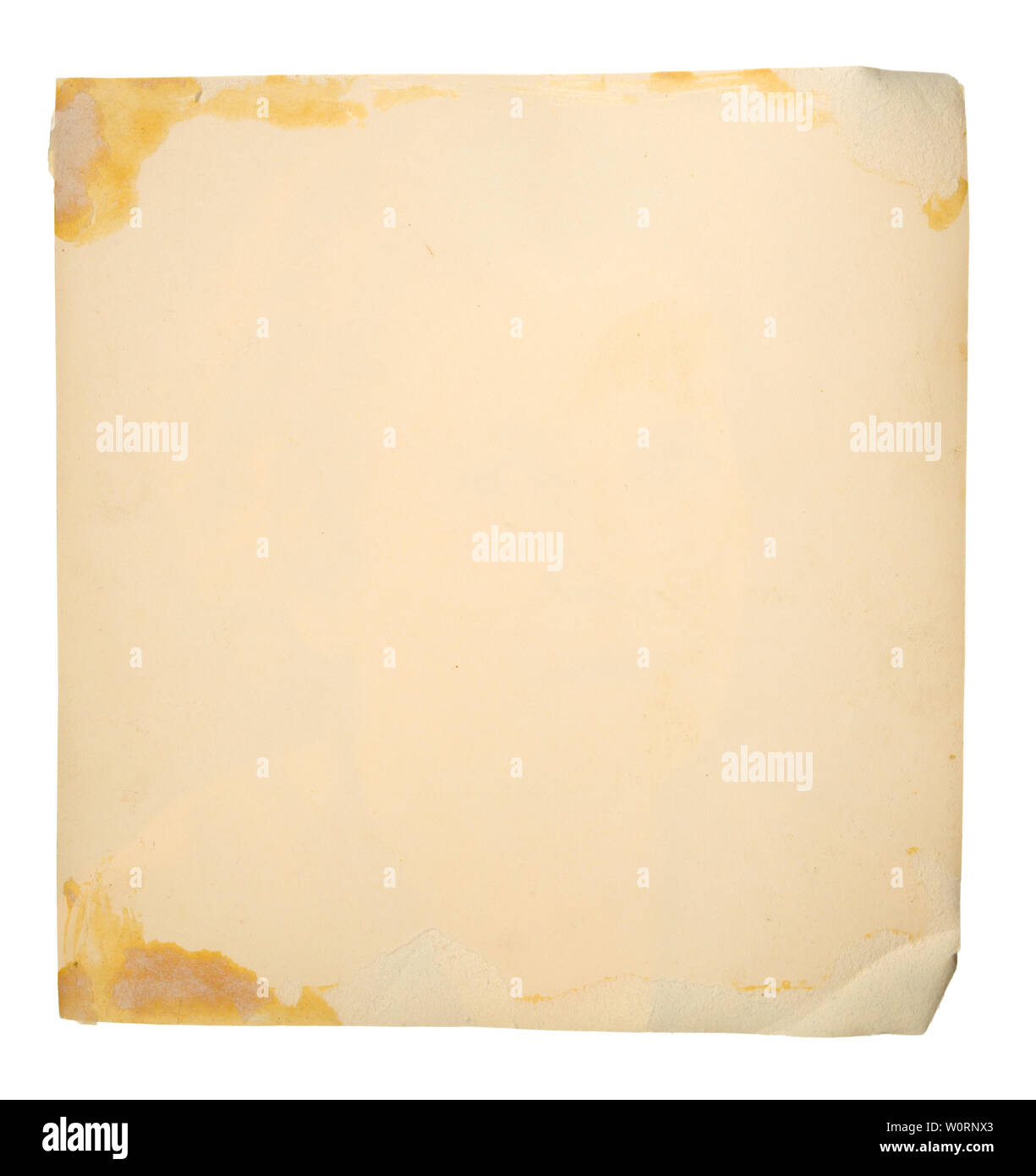 Old paper on white background Stock Photo - Alamy