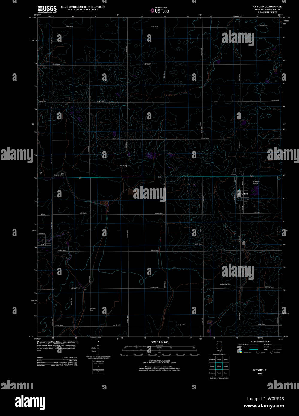 Map of gifford hi-res stock photography and images - Alamy