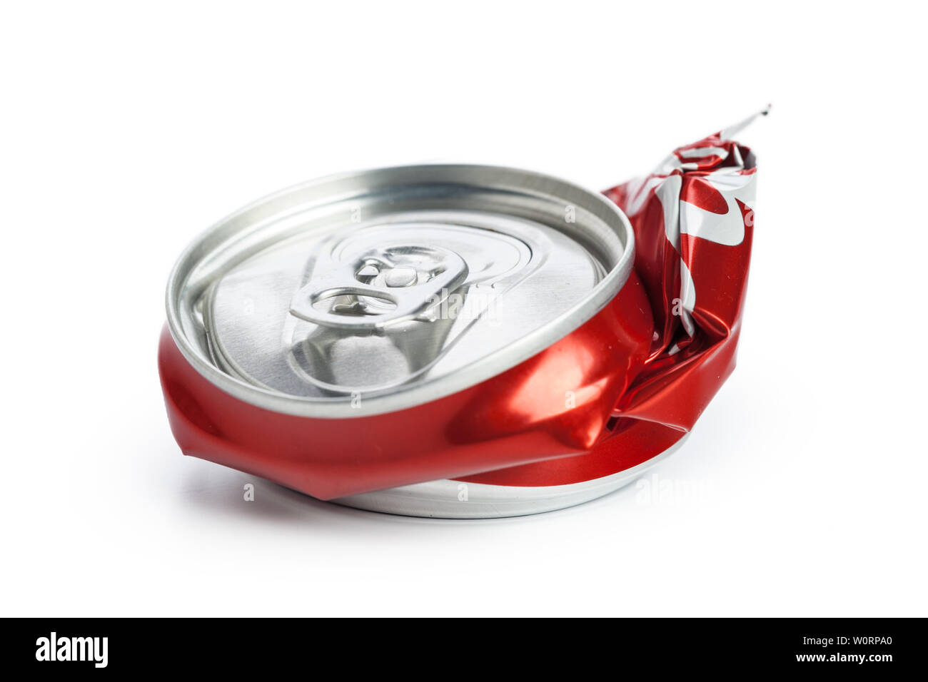 Compressed cans isolated on a white background Stock Photo - Alamy