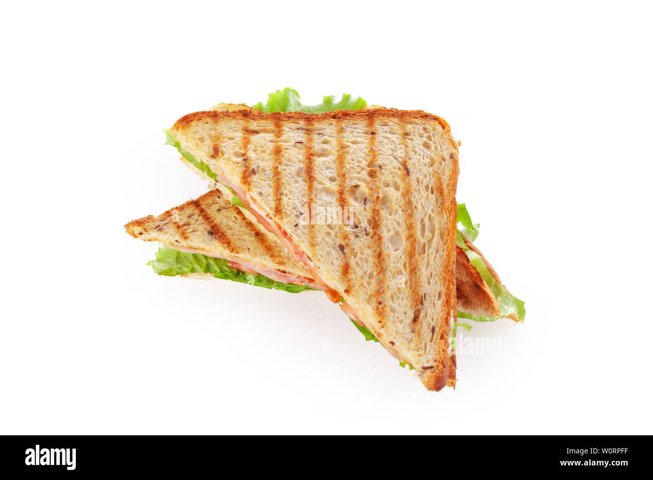 sandwich on white background Stock Photo - Alamy