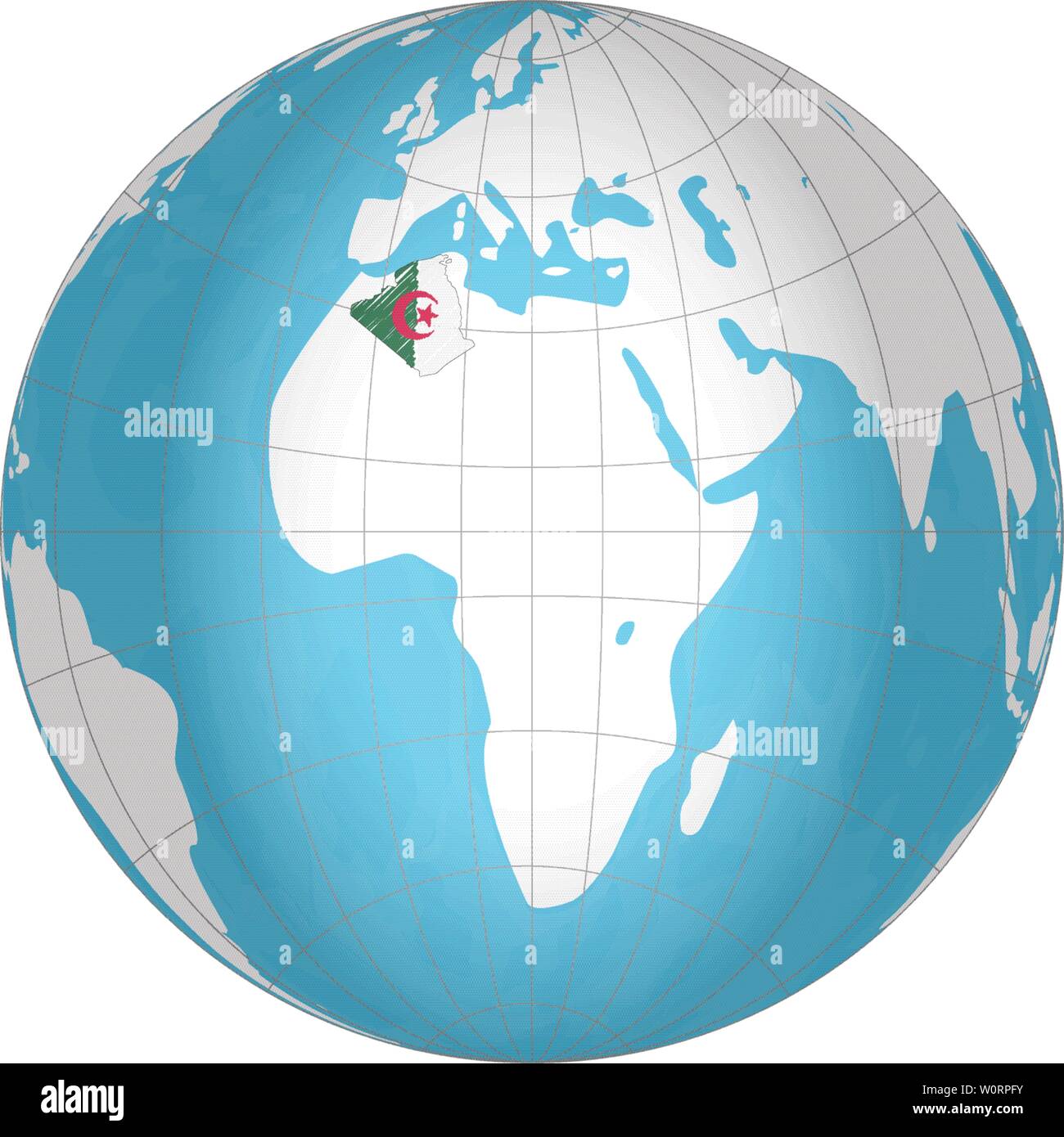 Algeria map hi-res stock photography and images - Alamy