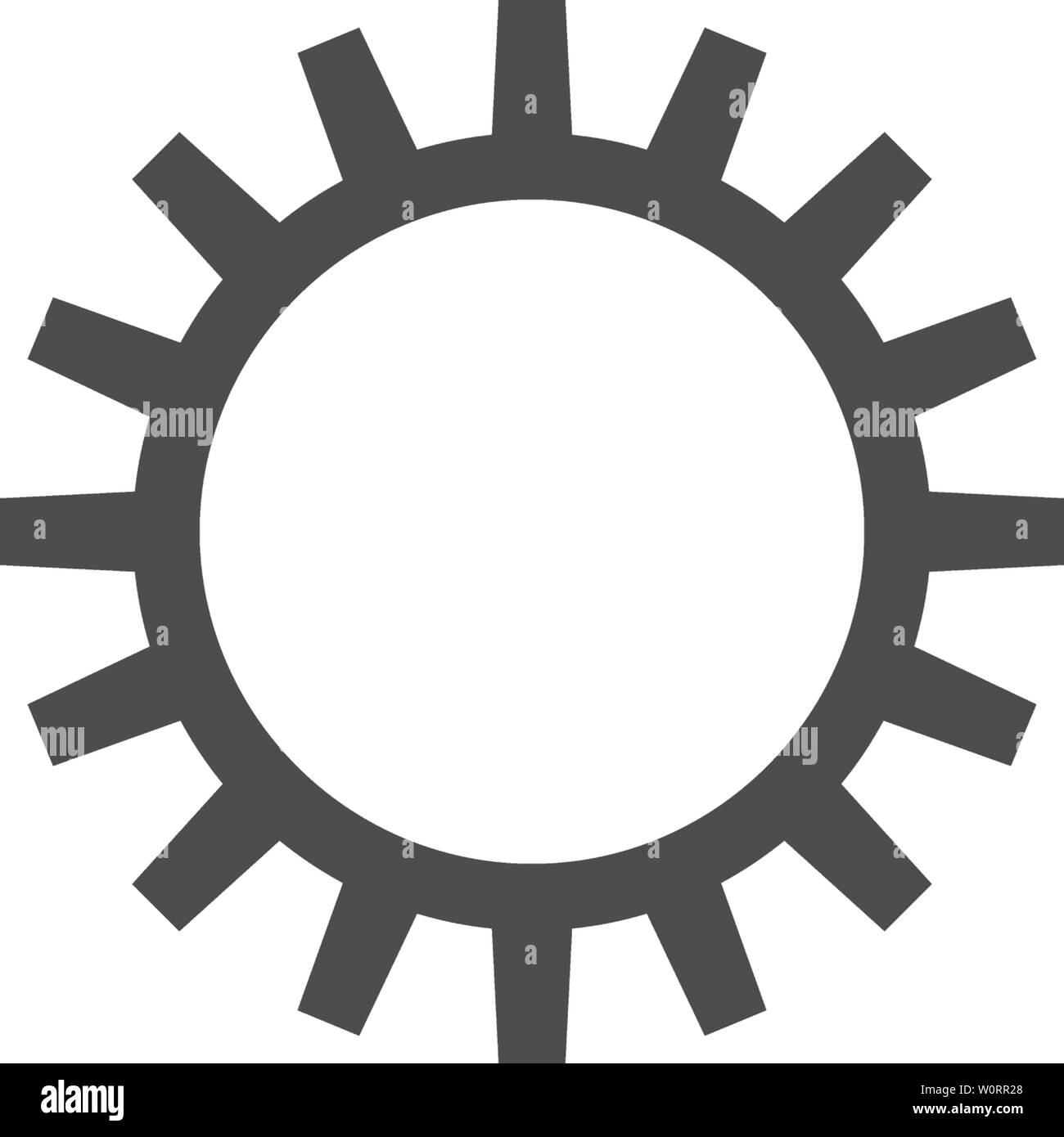 Icon Gear Line Art Style Vector Using For Your Presentation, Website ...