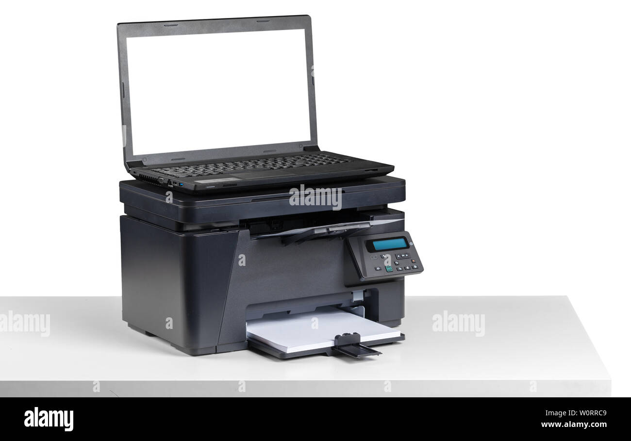office desktop printer Stock Photo - Alamy