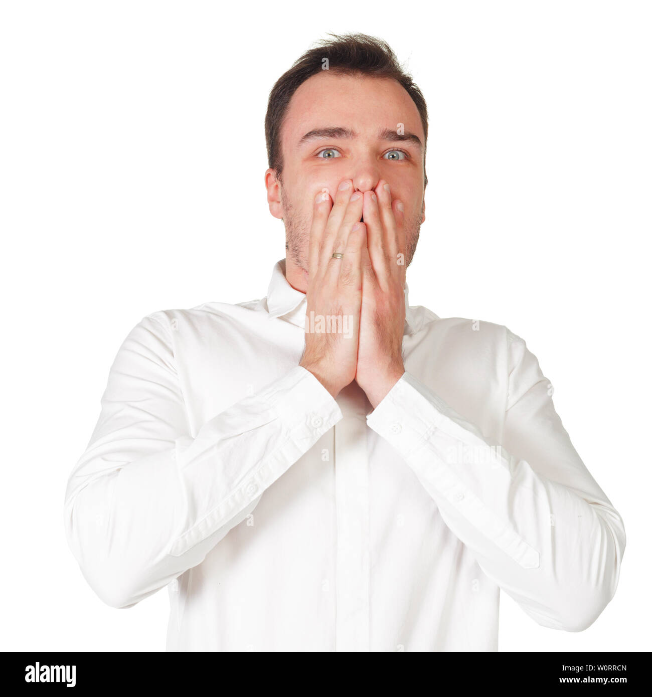 Happy surprised teenager male Cut Out Stock Images & Pictures - Alamy