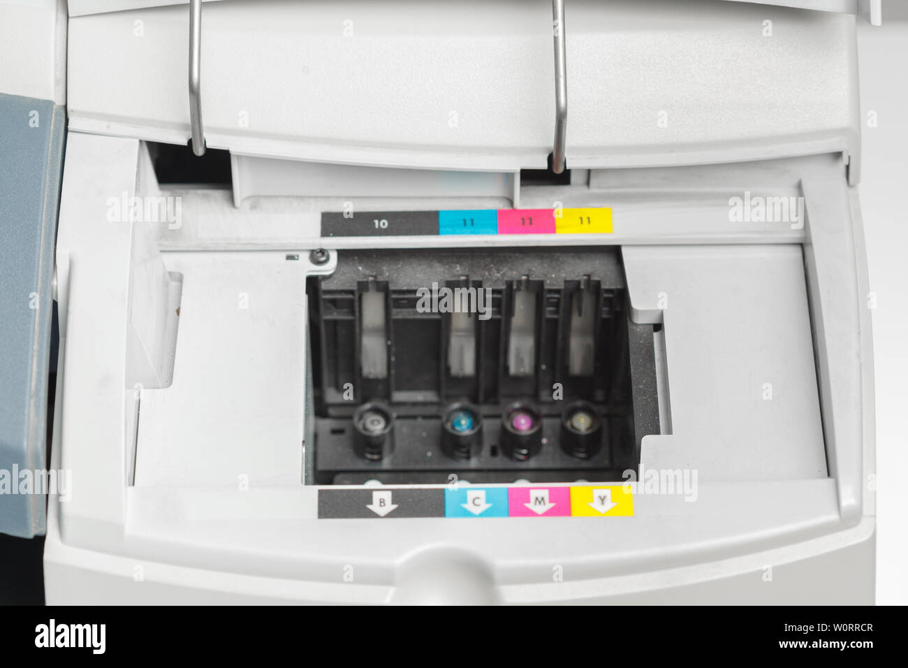 Detail of computer printer ink cartridges Stock Photo - Alamy