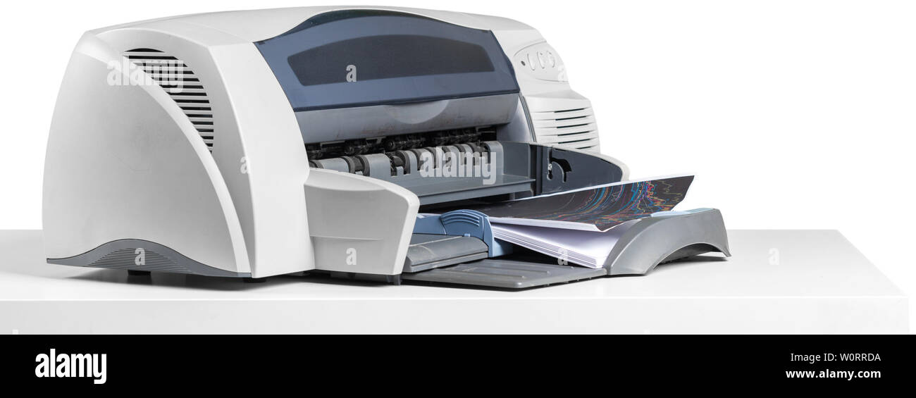 office desktop printer Stock Photo - Alamy