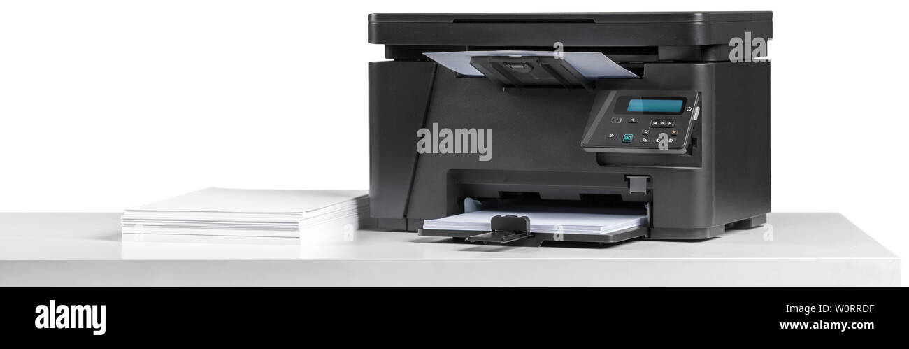 office desktop printer Stock Photo - Alamy