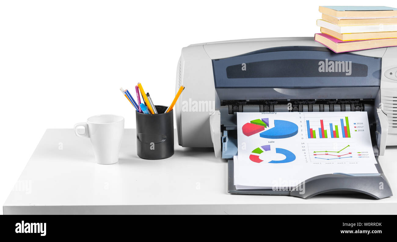 office desktop printer Stock Photo - Alamy