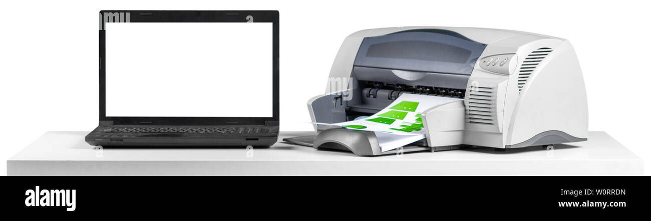 office desktop printer Stock Photo - Alamy
