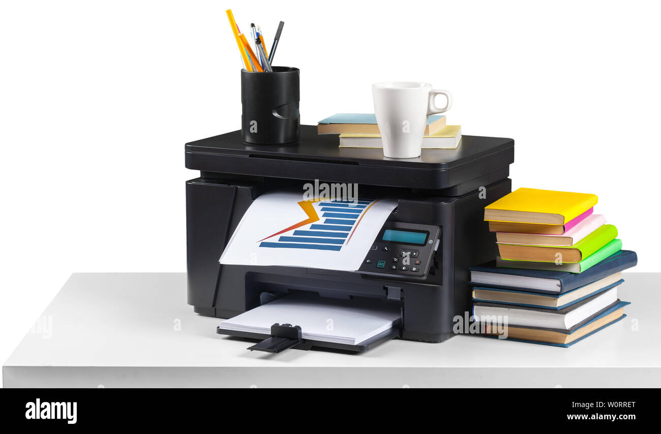 office desktop printer Stock Photo - Alamy