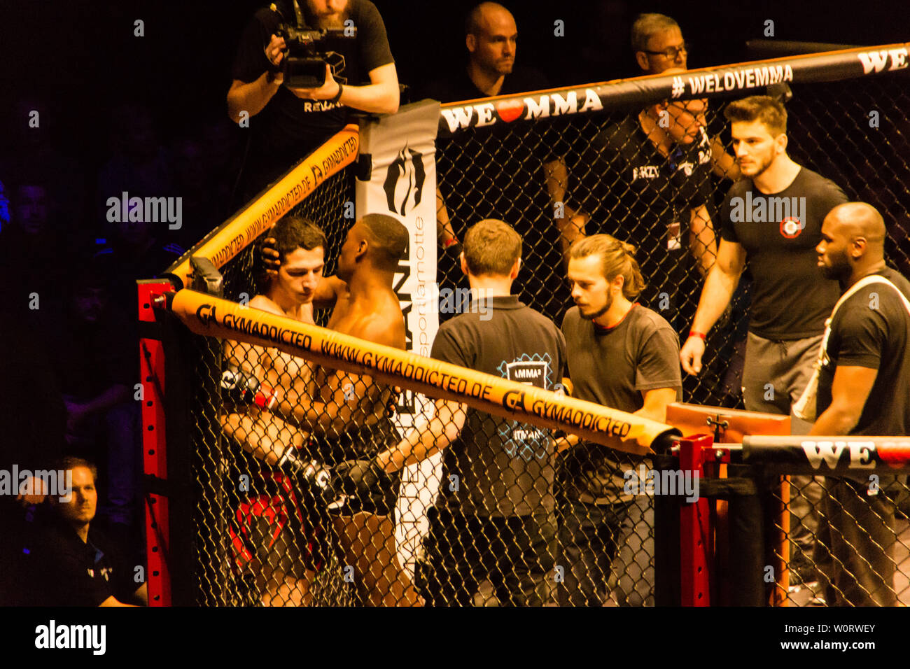 Hamburg, Germany - Nov 18th, 2017: The fight between Said-Magomed ...
