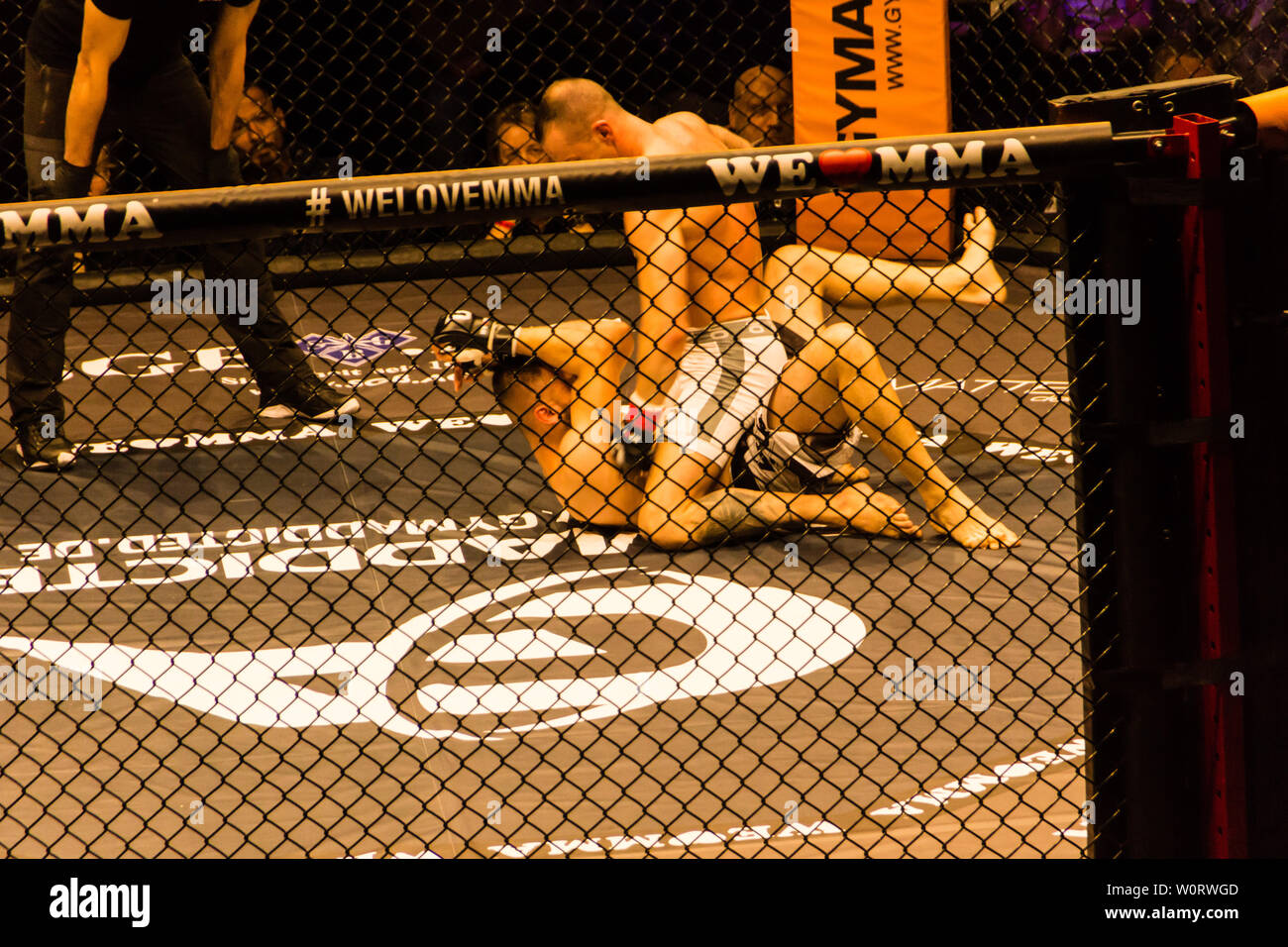 Hamburg, Germany - Nov 18th, 2017: The fight between Najm Azizi and ...