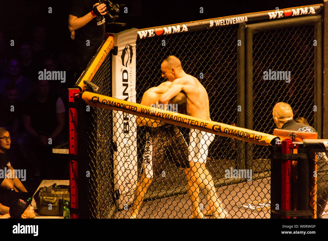 Hamburg, Germany - Nov 18th, 2017: The fight between Najm Azizi and ...