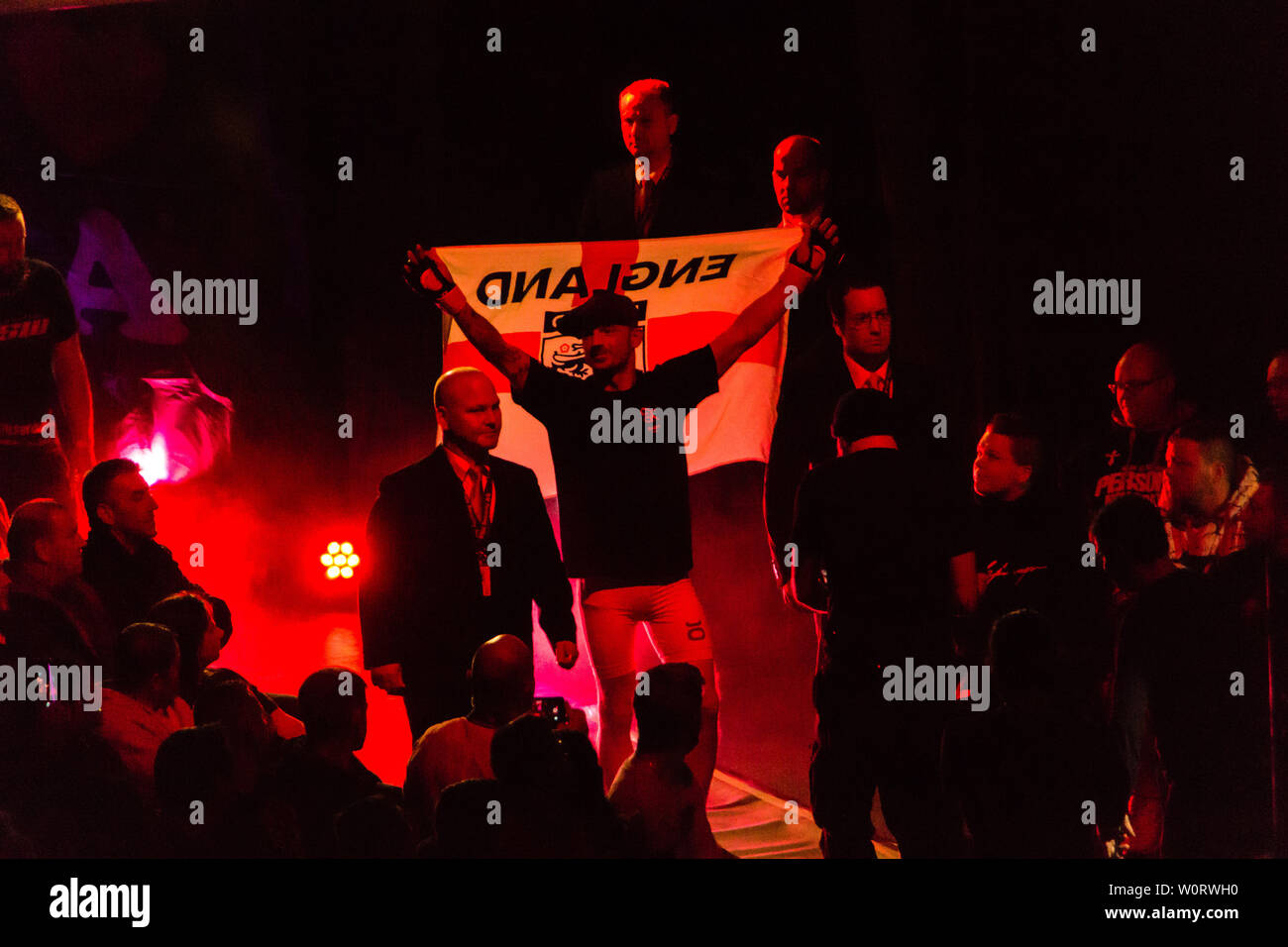 Hamburg, Germany - Nov 18th, 2017: The fight between Najm Azizi and ...