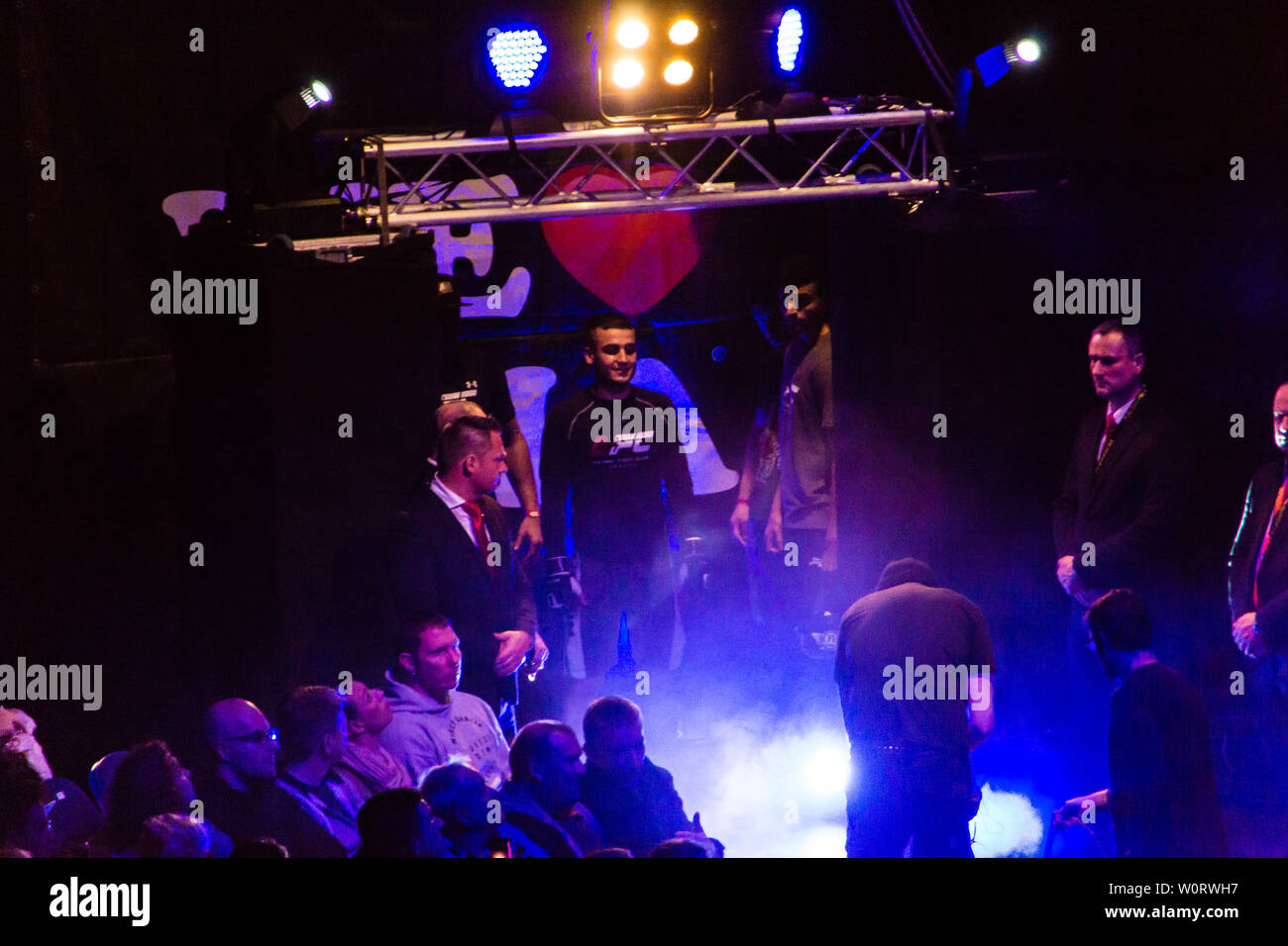 Hamburg, Germany - Nov 18th, 2017: The fight between Najm Azizi and ...