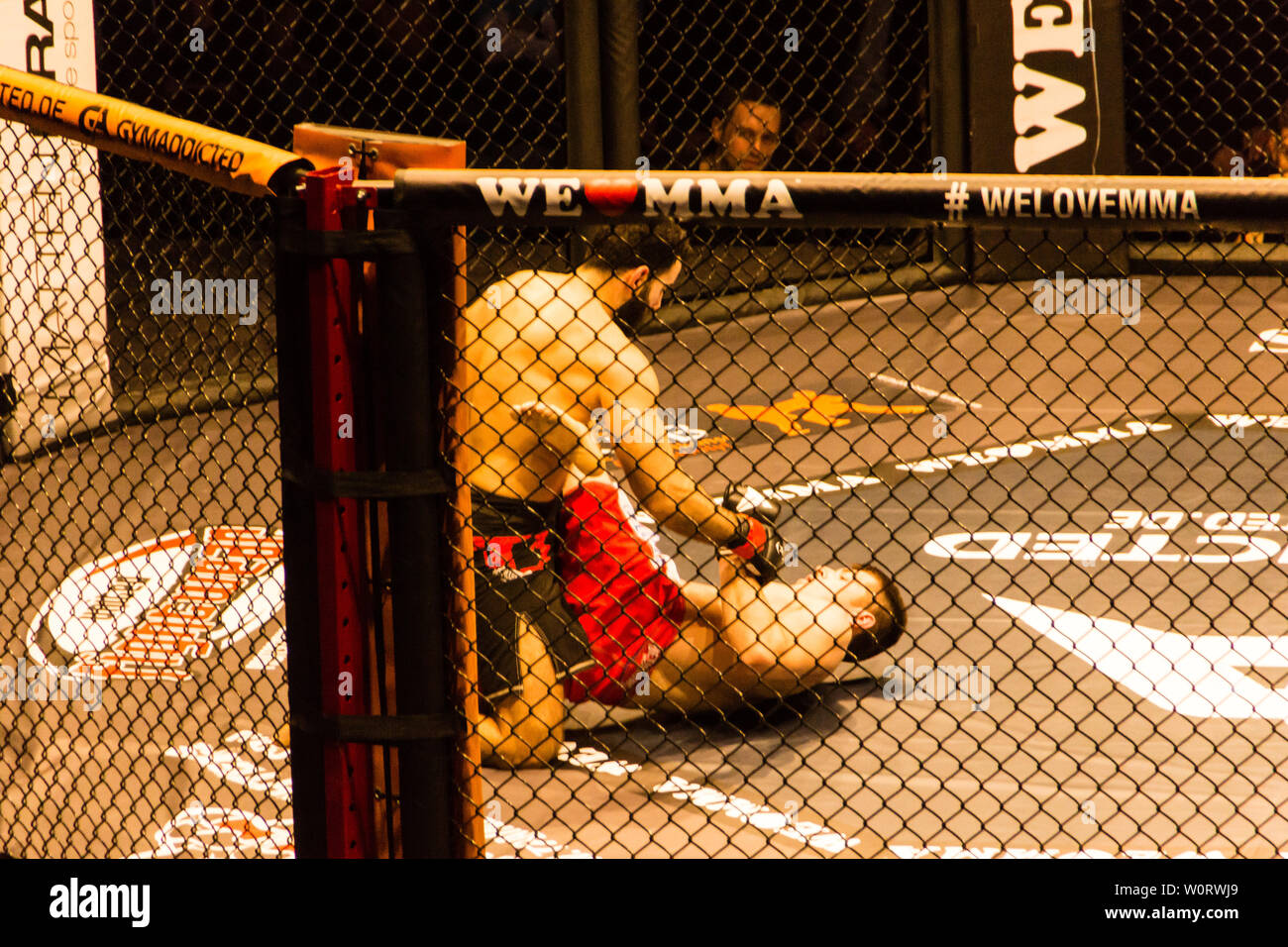 Hamburg, Germany - Nov 18th, 2017: The fight between Ali Ramadan and ...