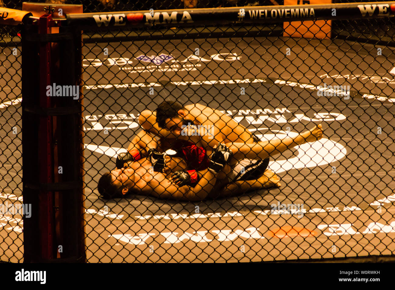 Hamburg, Germany - Nov 18th, 2017: The fight between Ali Ramadan and ...