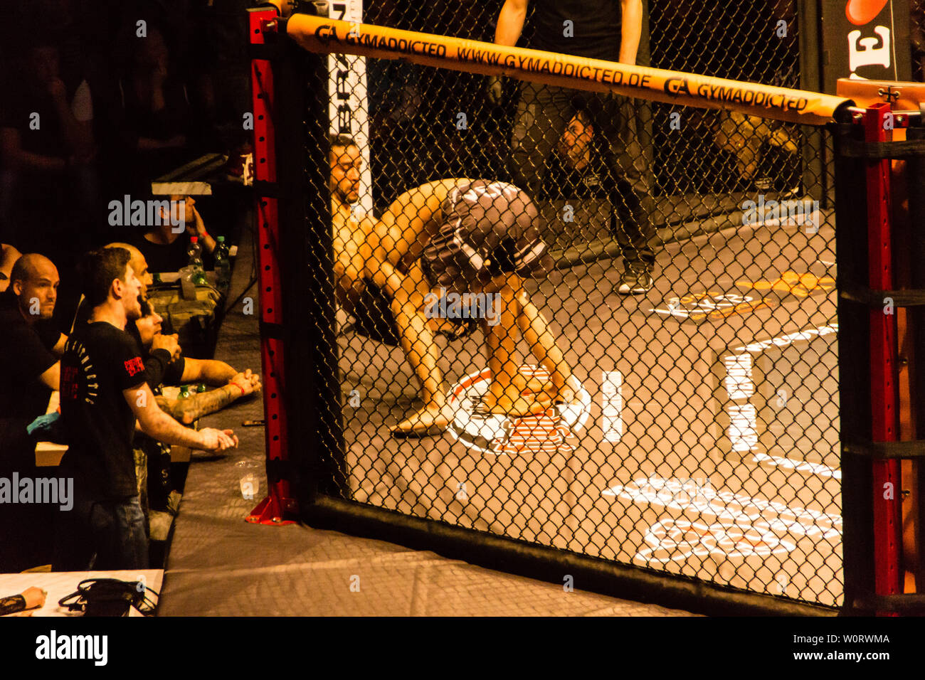 Hamburg, Germany - Nov 18th, 2017: The fight between Idris Aloulou and ...