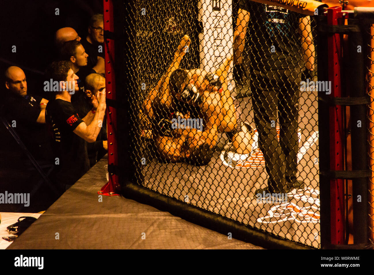 Hamburg, Germany - Nov 18th, 2017: The fight between Idris Aloulou and ...