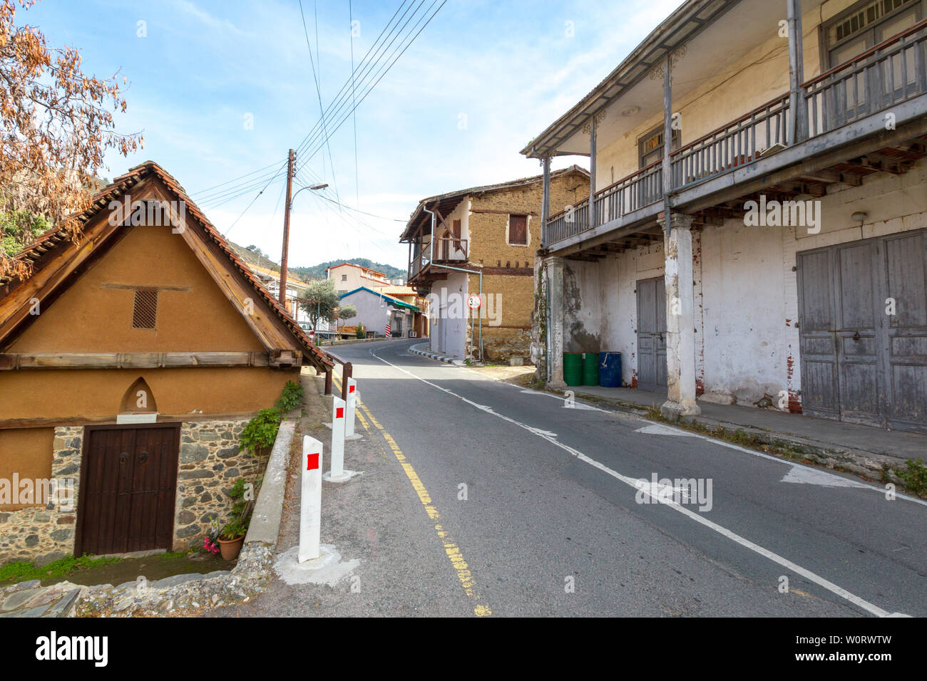Driving on an empty road Stock Photo - Alamy