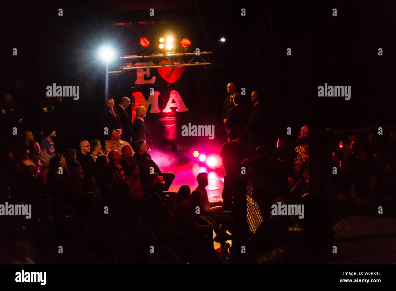 Hamburg, Germany - Nov 18th, 2017: The fight between Alex Wiens and ...
